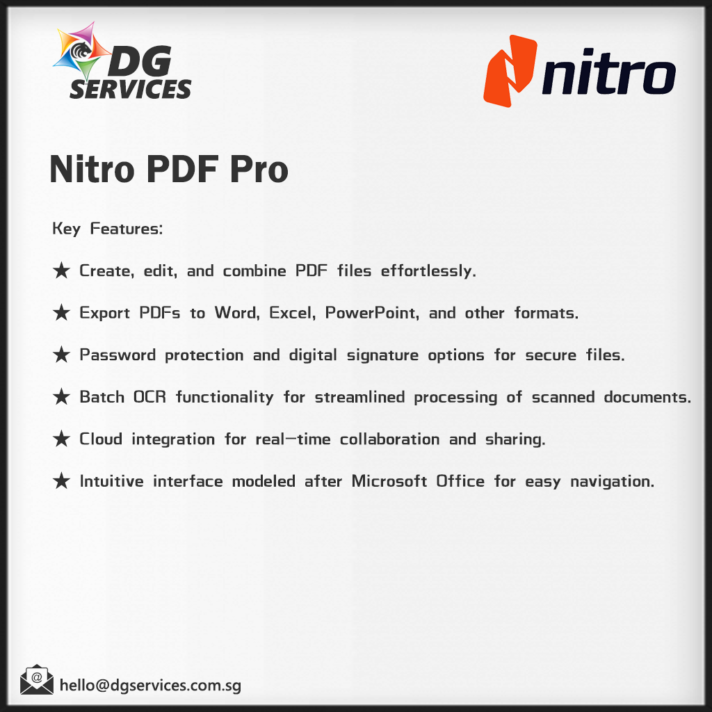 Nitro PDF Pro (One-Time Purchase) | DG Services