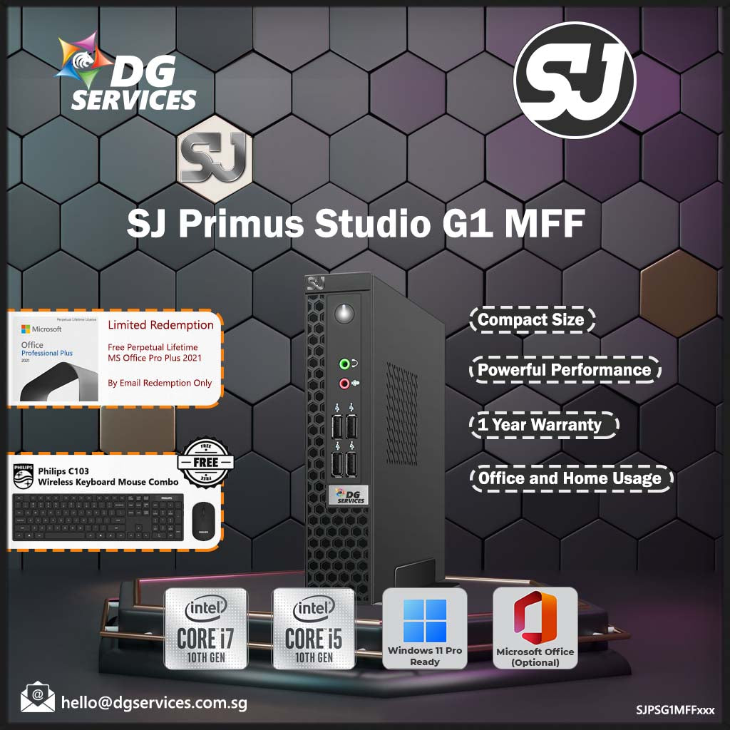 SJ Primus Studio G1 MFF Desktop (i5-10300H / i7-10750H) | DG Services