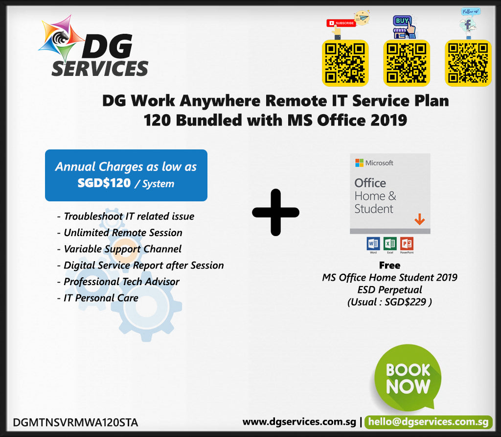DG Work Anywhere Remote IT Service Plan 120 | DG Services