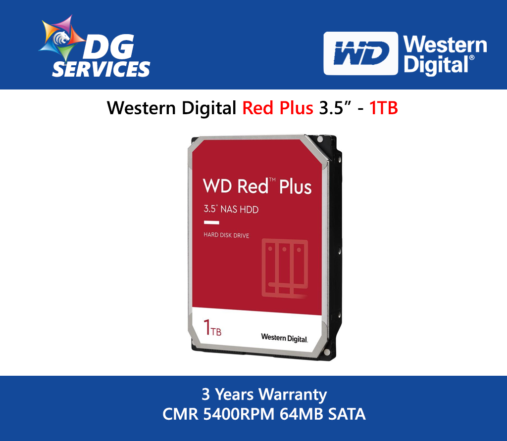 WESTERN DIGITAL RED 3.5" HDD ( Up to 18TB ) | DG Services